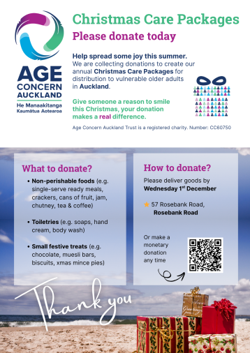 Age Concern Auckland - Christmas Care Packages 2025